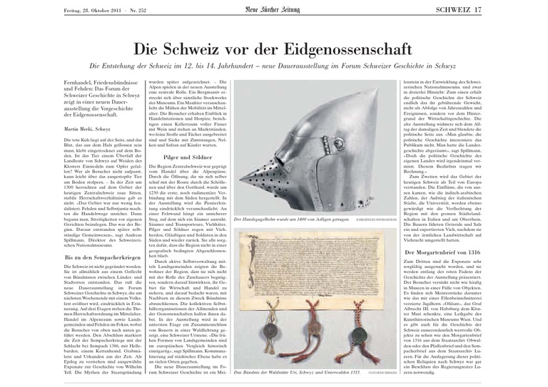 Die Entstehung Der Schweiz Im 12. Bis 14. Jahrhundert - Neue ...