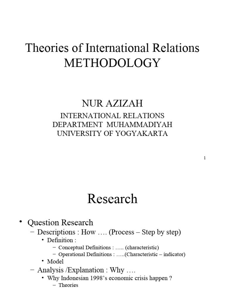 Topic 2 Methodology Structure Theory in IR | PDF | Paradigm | Science Topic 2 Methodology Structure Theory in IR | PDF | Paradigm | Science