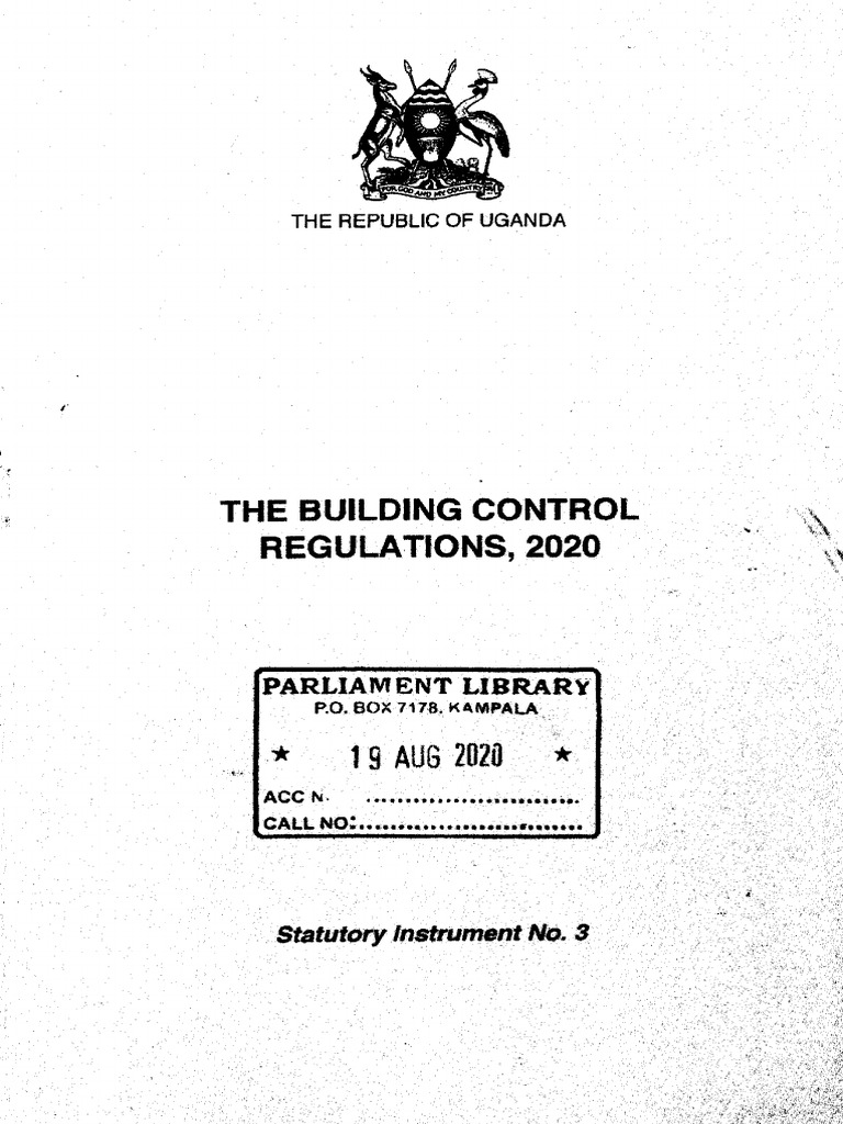 The Building Control Regulations, 2020 | PDF