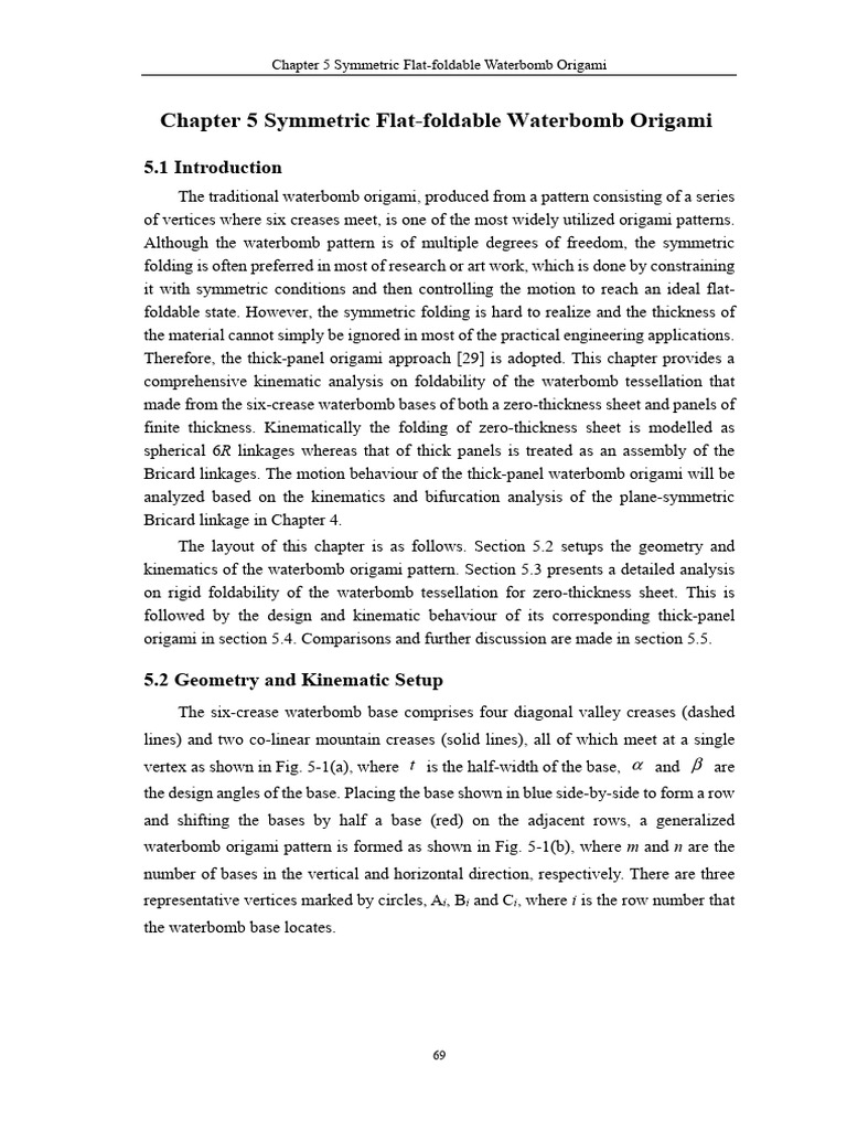 Kinematics Of Spatial Linkages Chapter 5 Pdf Origami Kinematics