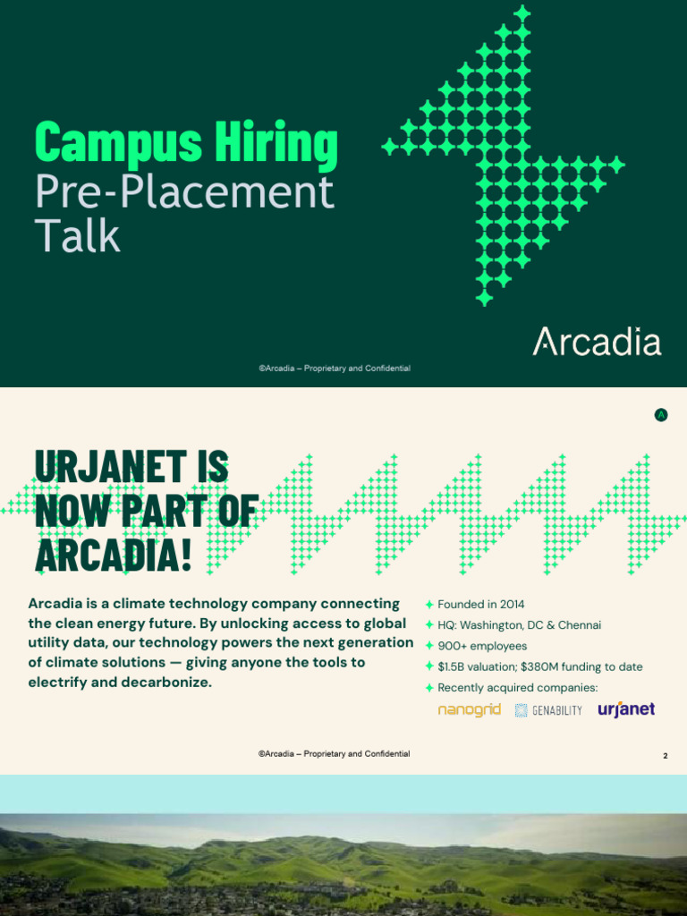 Arcadia - Core Engineering - Campus Placement | PDF | Climate Change Mitigation | Business