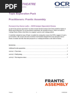 Frantic Assembly Techniques Overview | PDF | Psychological Concepts