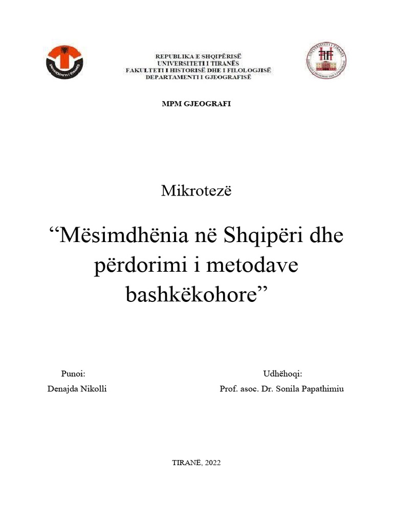 Teme Diplome Perfundimtare PMP Denajda | PDF