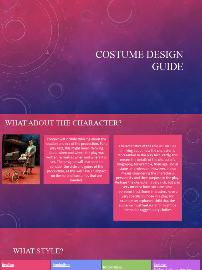 Costume Design Guide | PDF | Costume | Clothing