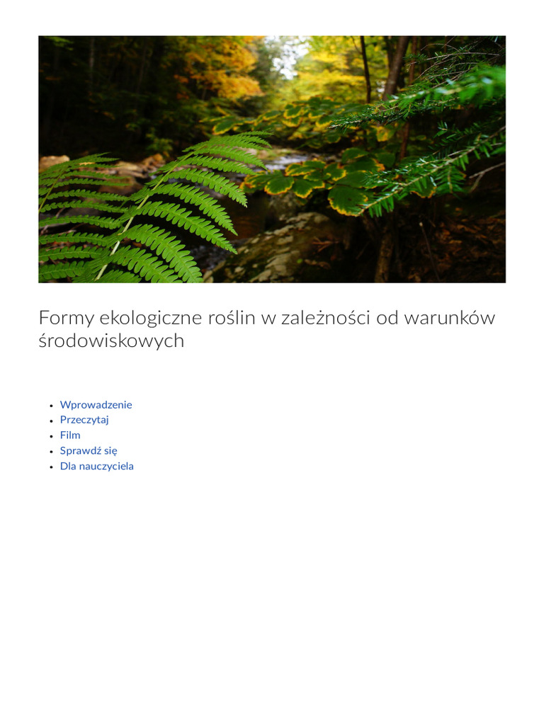 Formy_ekologiczne_roslin_w_zalez | PDF