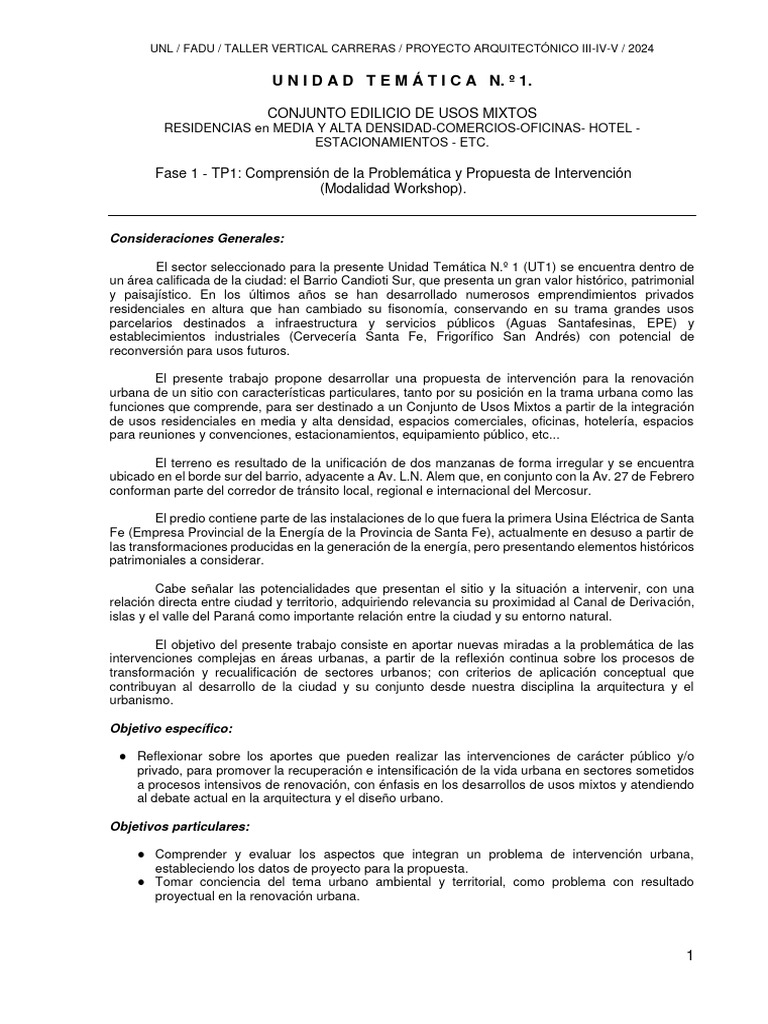 Guia Ut1 TP1 Tpaiii Iv V Workshop 2024. | PDF | Salón de clases