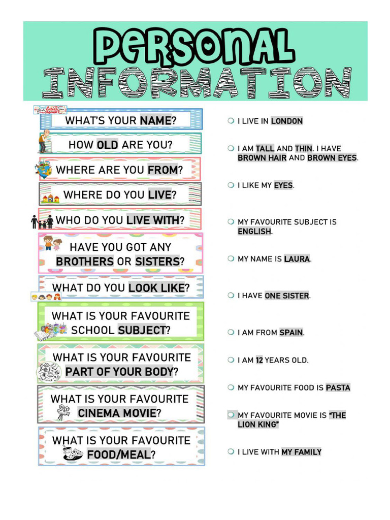 Personal Information 2 | PDF