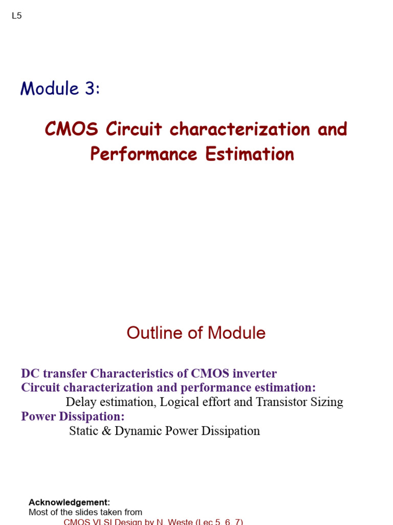 Module 3 | PDF | Logic Gate | Cmos