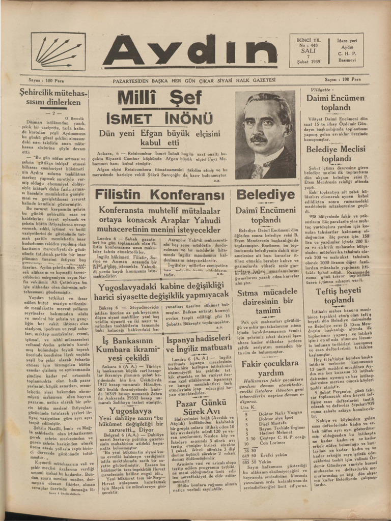 Aydin 1939 Subat 7 | PDF