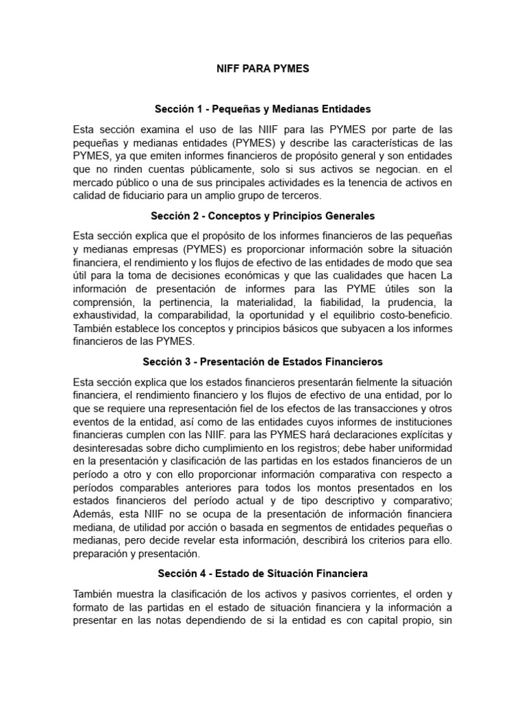 Niff para Pymes | PDF | normas internacionales de INFORMACION ...