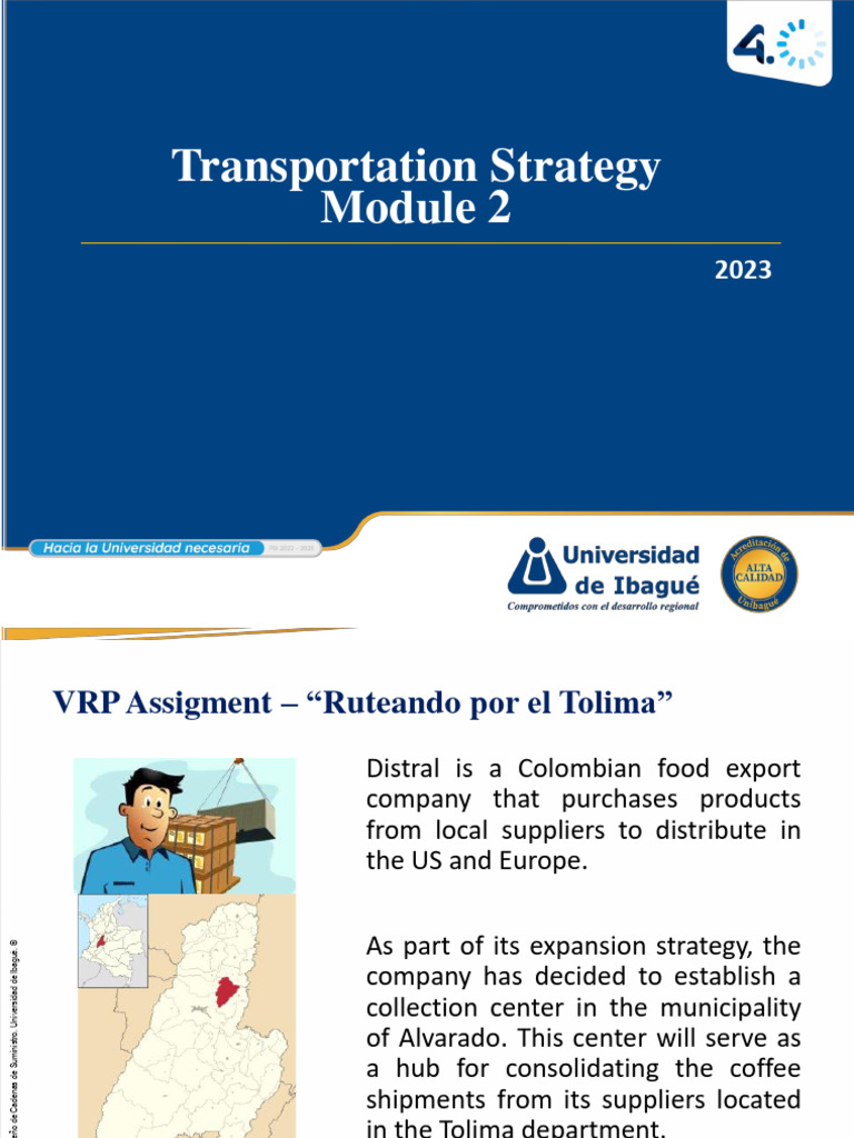 DCS - Module - 2 - Vehicle Routing Assignment | PDF