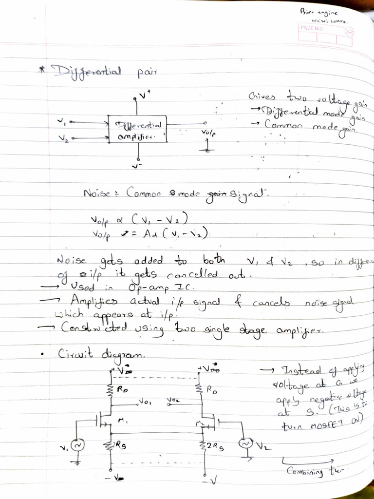 MVLSI Notes Module 2 Diff Amp | PDF | Electronics