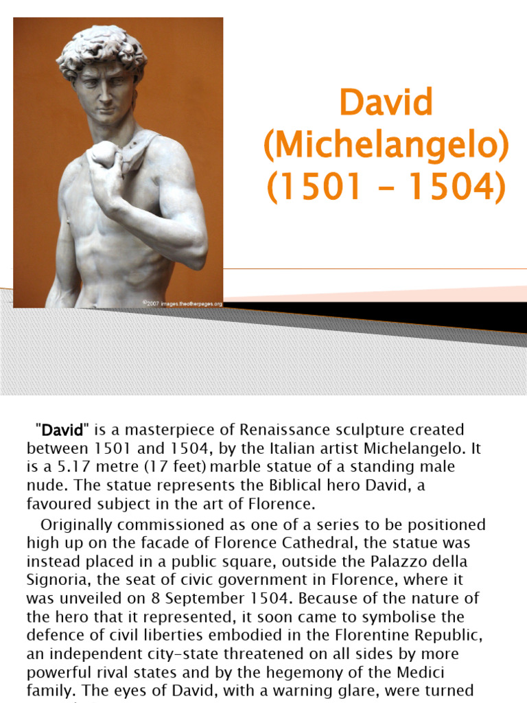 David (Michelangelo) | PDF | Sculpture