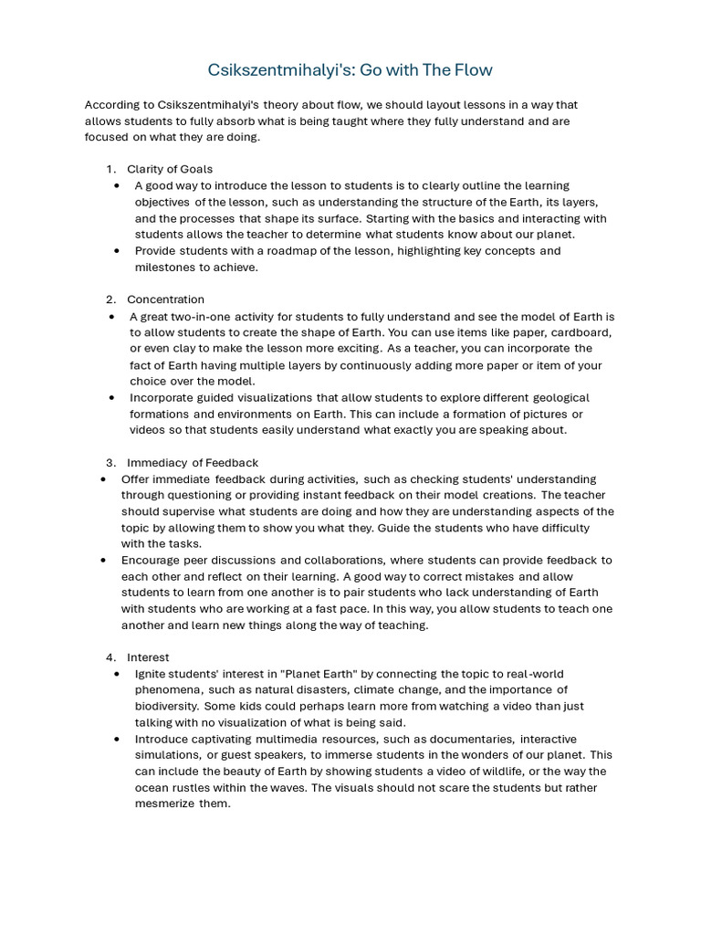 PSED ICE Task Four - ST10288590 | PDF | Earth | Learning