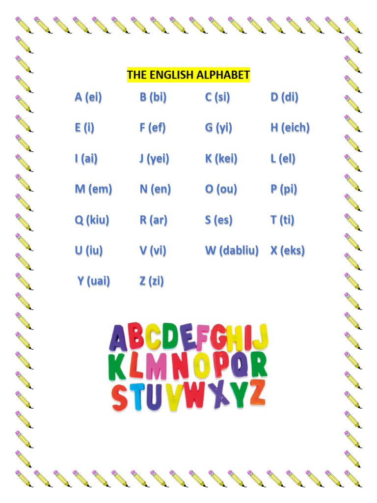 Pronunciación del Alfabeto Inglés | PDF