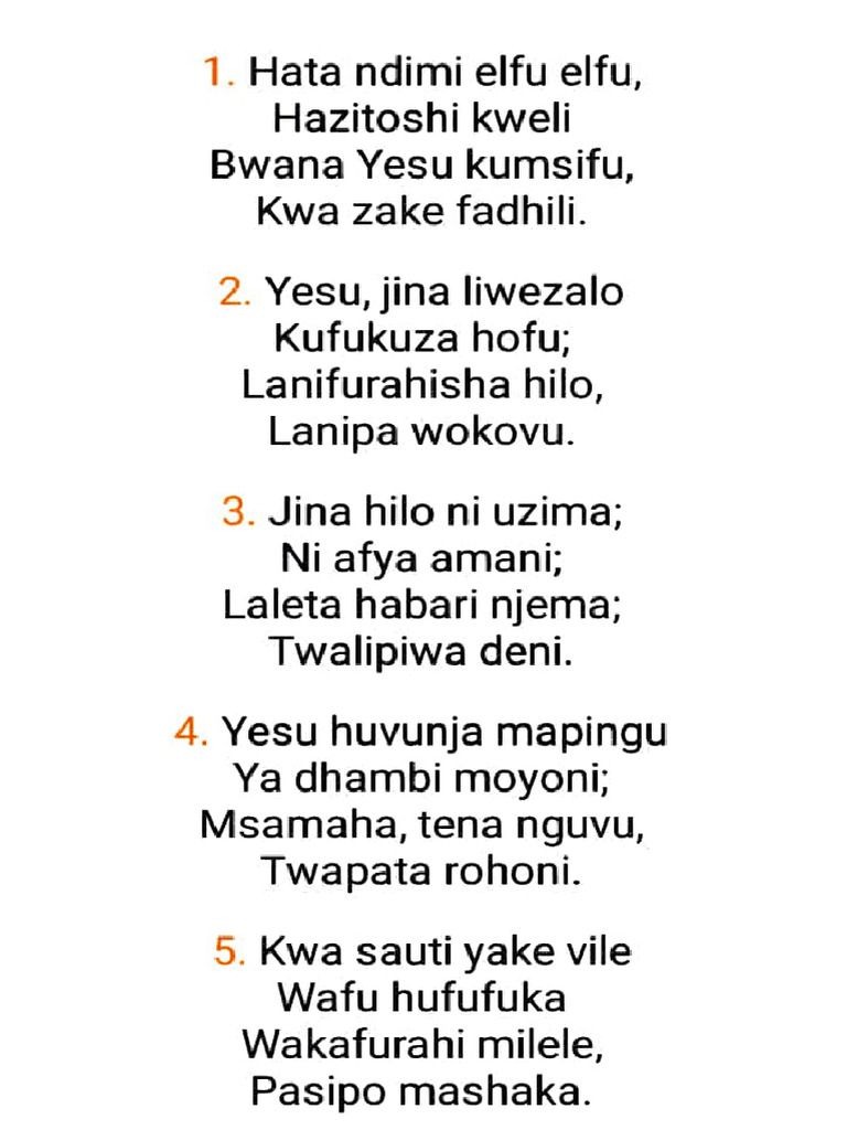 Hata Ndimi Elfu | PDF