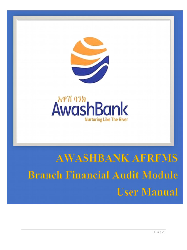 Awash Bank Audit Management Guide | PDF | Password | Login