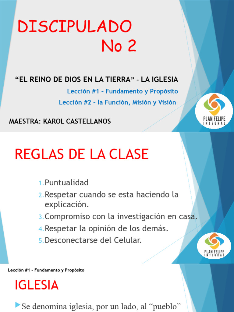 LECCION 1 Y 2 | PDF | Iglesia cristiana | Cristo (título)