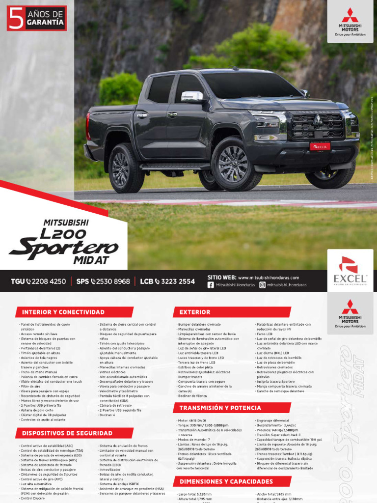 L200 Sportero MID AT | PDF