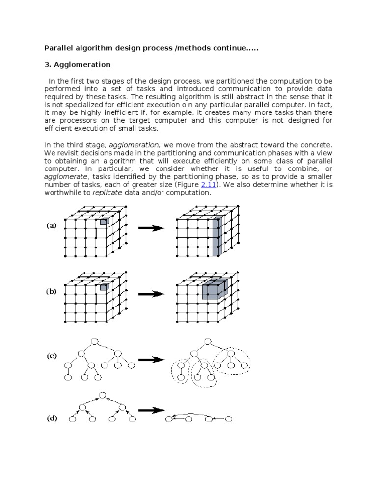 Parallel Algorithm Design Increasing Task Granularity Through Agglomeration To Optimize 