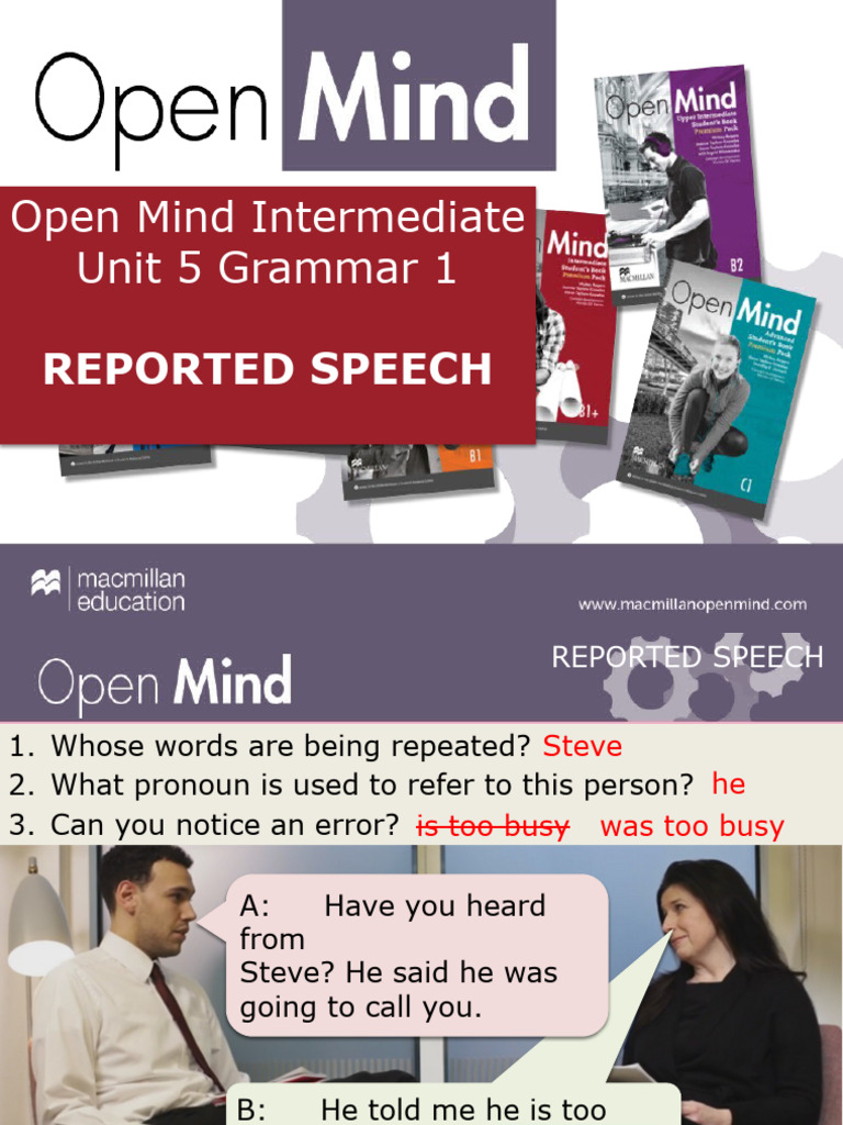 Open Mind Intermediate Unit 05 Grammar 1 | PDF | Language Families ...