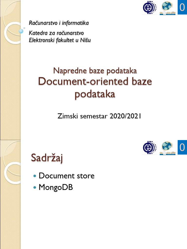 Document-Oriented Baze Podataka | PDF