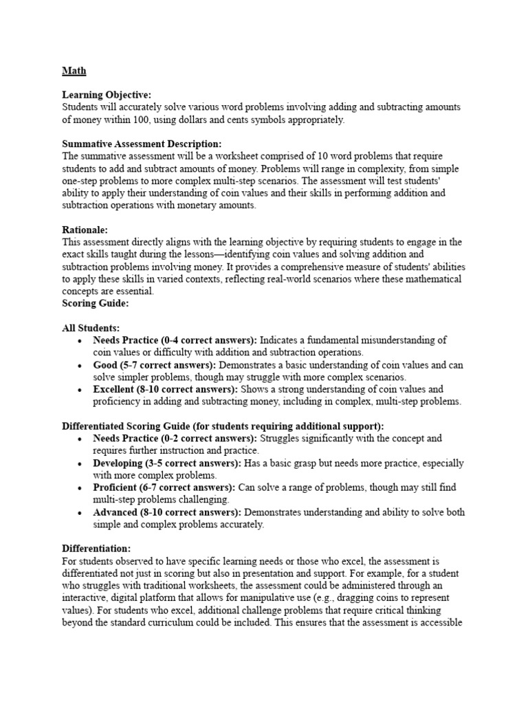 Eportfolio Summative Assessment | PDF | Educational Assessment | Learning