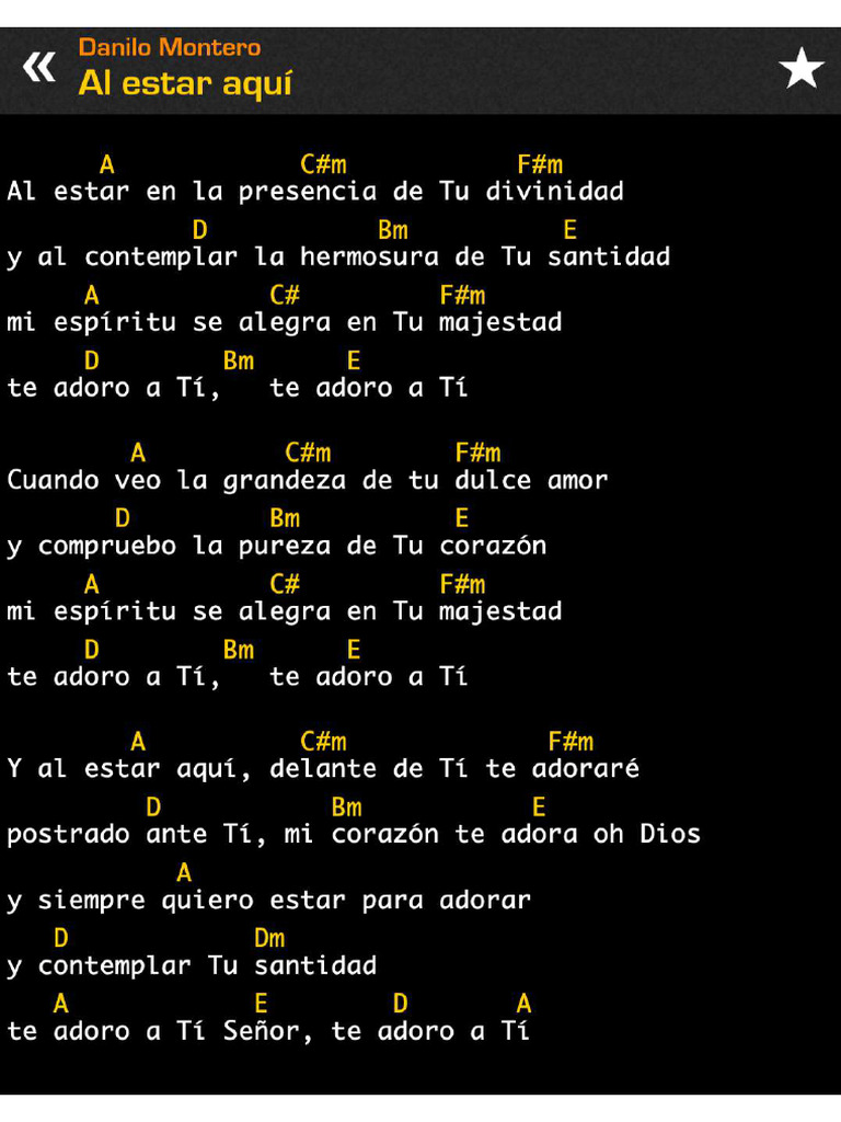 Al Estar Aquí - Danilo Montero | PDF