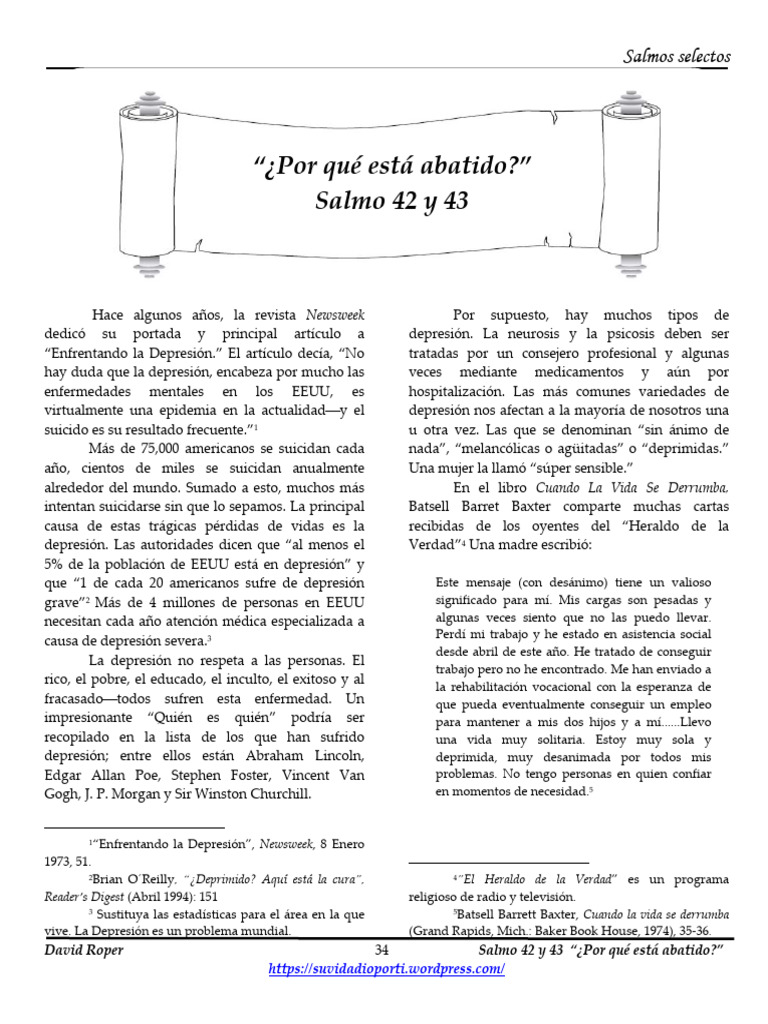 06salmo 42 y 43 Por Que Esta Abatido | PDF | Salmos | Dios