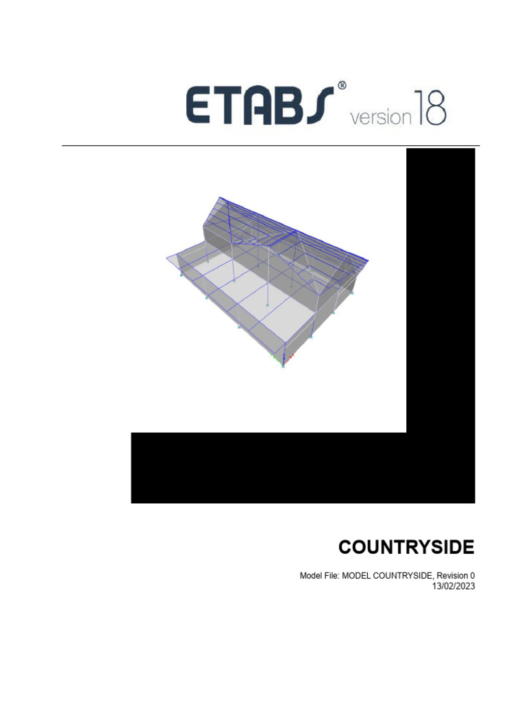 Countryside Etabs | PDF | Beam (Structure) | Structural Engineering
