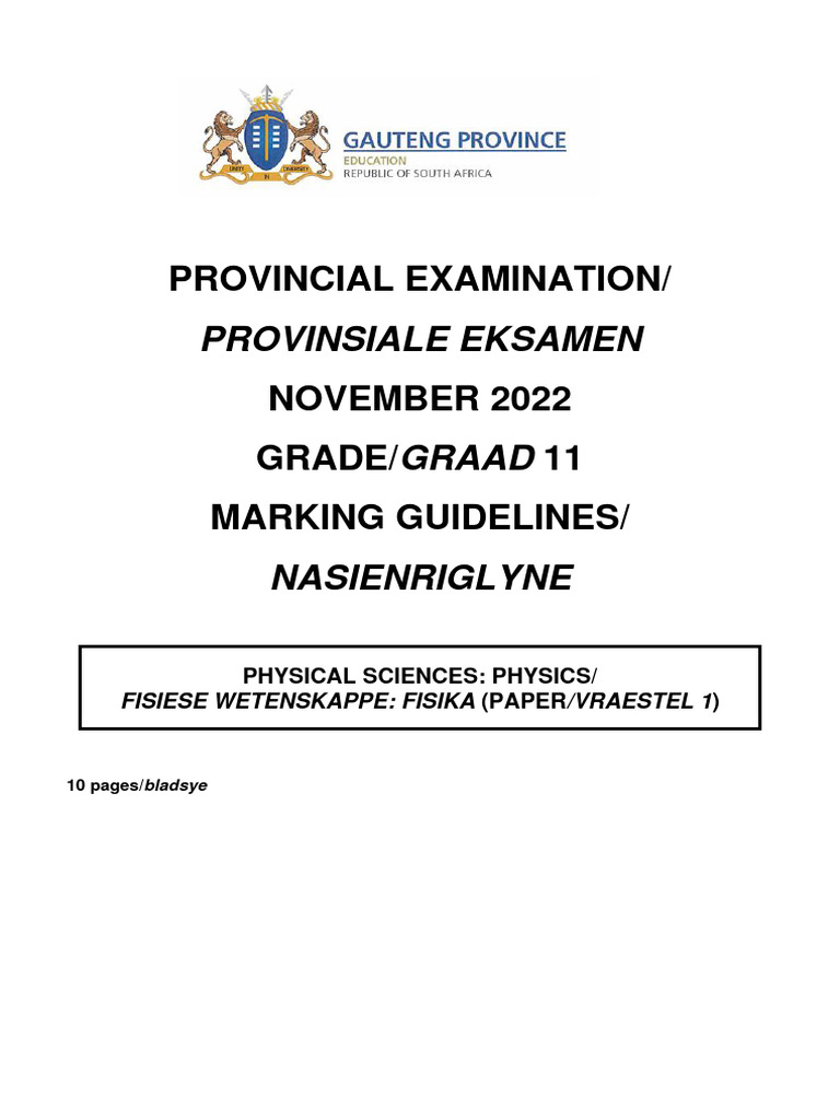 Grade 11 Physics Exam Guide | PDF | Magnet | Electricity