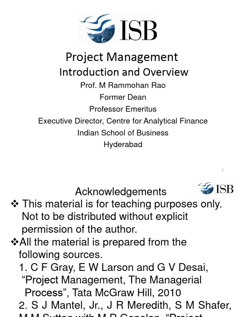 Project Management Introduction and Over | PDF | Project Management | Health Care