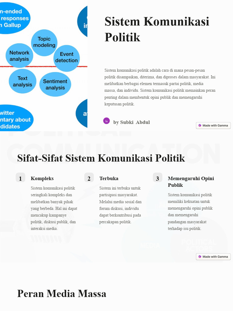 Sistem Komunikasi Politik | PDF | Ilmu Sosial