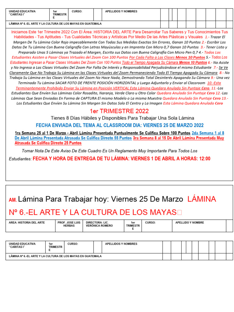 3º LÁMINA #6.-EL ARTE Y LA CULTURA DE LOS MAYAS EN GUATEMALA 2022Org3ºABCLoultimo. | Descargar ...