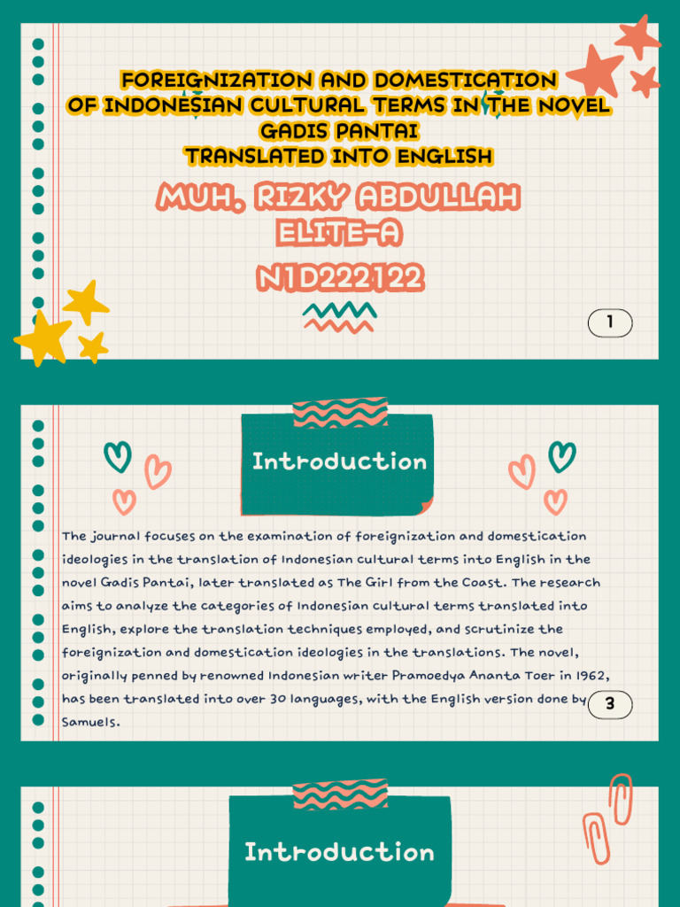 Muhammad Rizky Abdullah - N1D222122 | PDF | Translations | Analysis