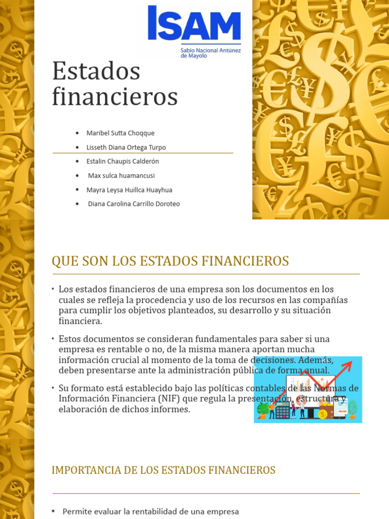 Estados Financieros | PDF | Estado financiero | Business