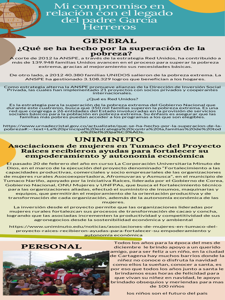Mi Compromiso en Relación Con El Legado Del Padre García Herreros | PDF | Pobreza | Pobreza e ...
