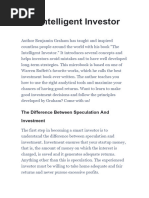 The Intelligent Investor | PDF | Cost Of Living | Investing