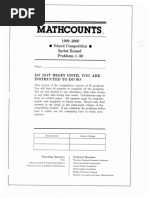 2023 Chapter Competition Sprint Round | PDF | Mathematics