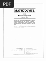 Mathcounts Sprint Practice Test | PDF | Area | Speed