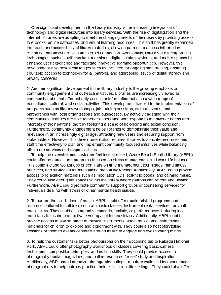 Library | PDF | Libraries | Librarian