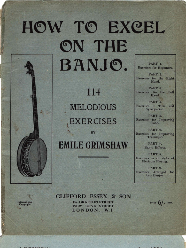How To Excel On The Banjo Emile Grimshaw | PDF