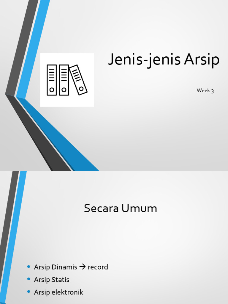Week 3 Jenis-Jenis Arsip | PDF