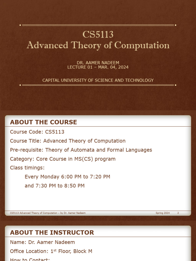 Theory of Computation - 1 | PDF | Polynomial | Mathematics