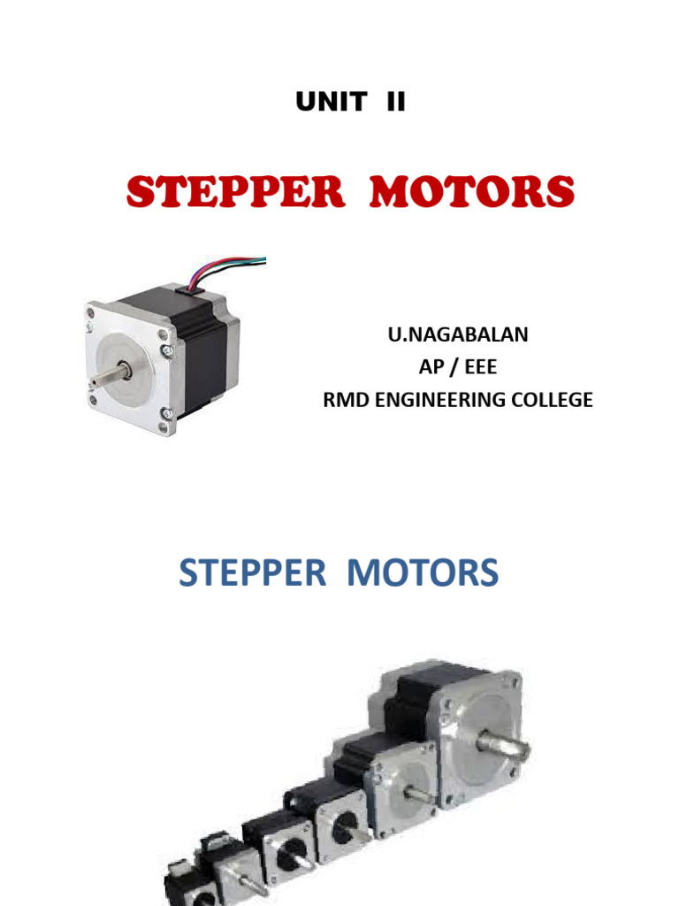 Stepper Motors | PDF | Electric Motor | Magnetic Devices