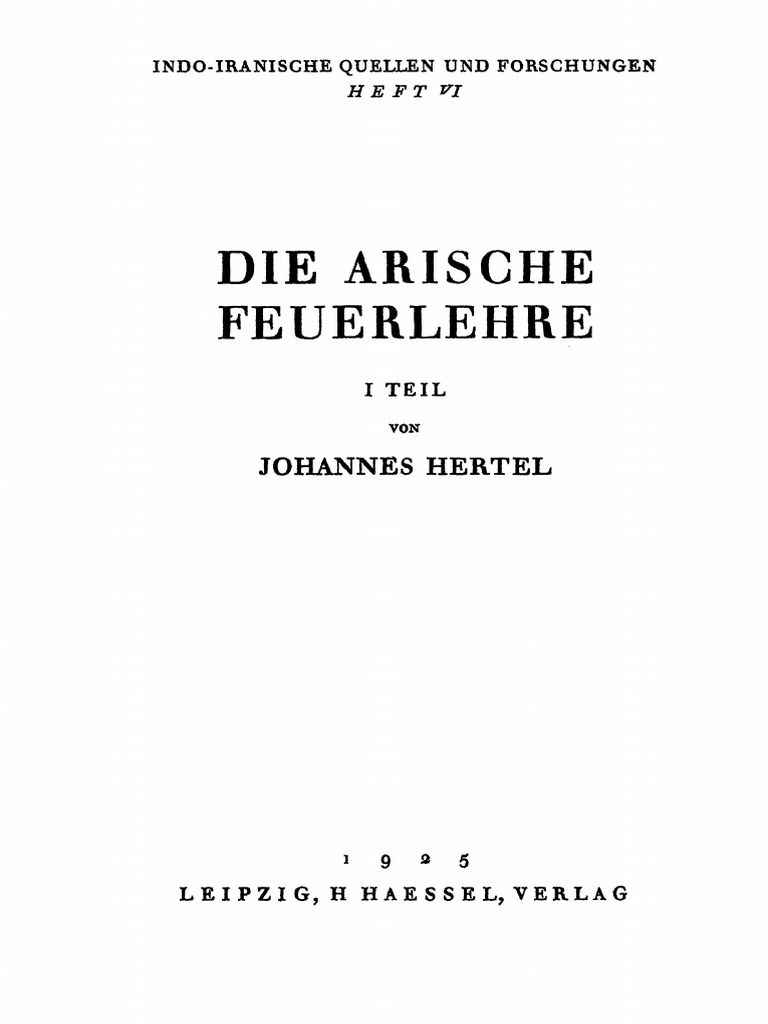Hertel Die Arische Feuerlehre | PDF