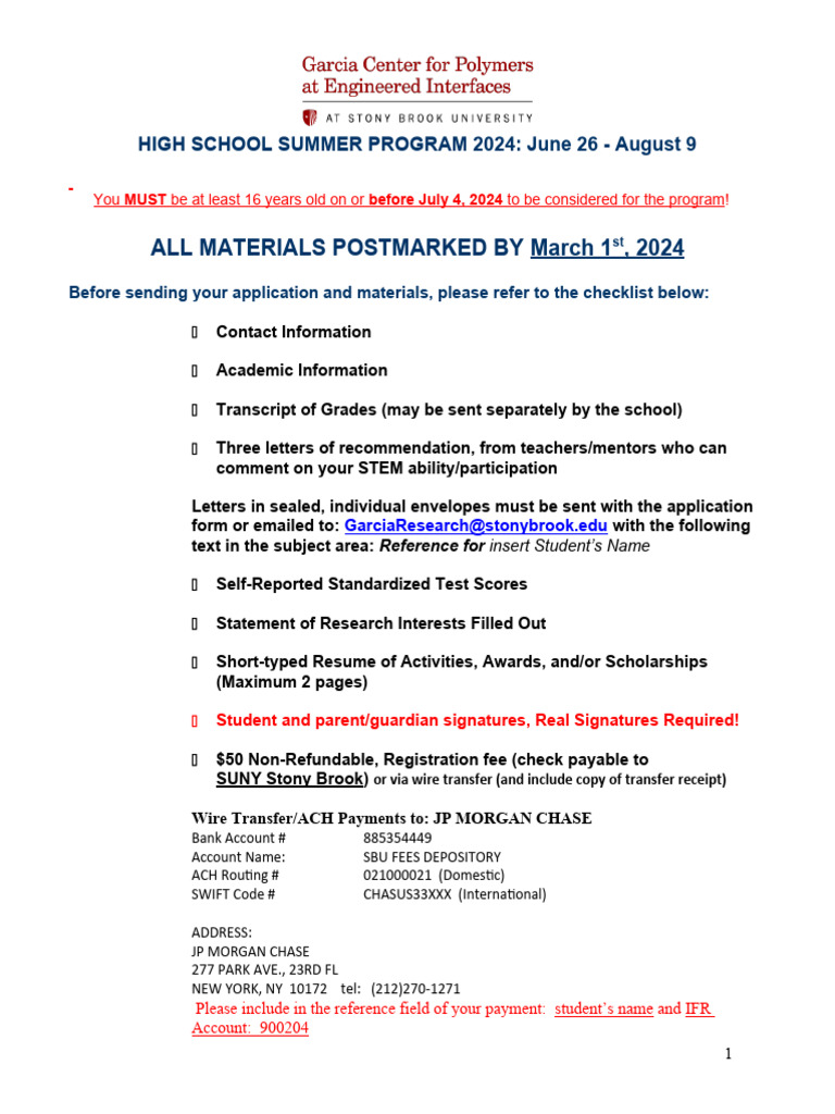 Garcia 2024 HS Application | PDF | Email Address