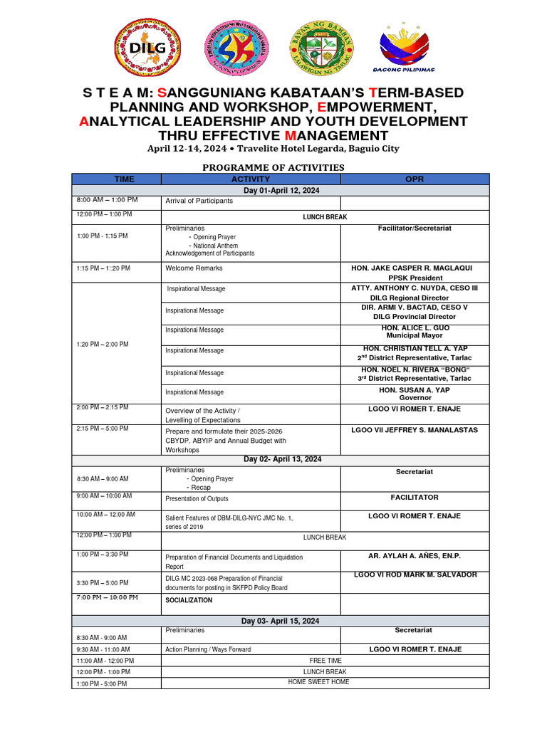 Programme Liquidation Cong Yap | PDF