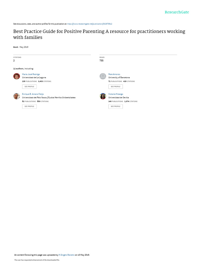 Best Practice Guide For Positive Parenting A Resource For Practitioners ...