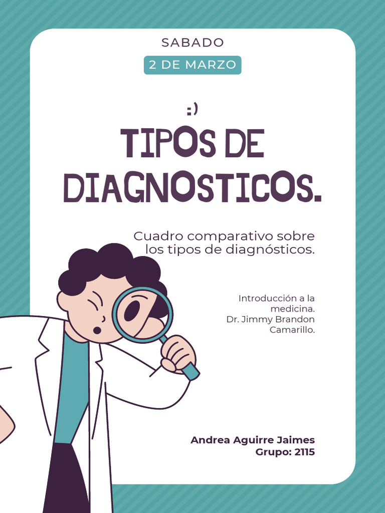 Tipos de Diagnósticos. | PDF | Diagnostico medico | Cuidado de la salud